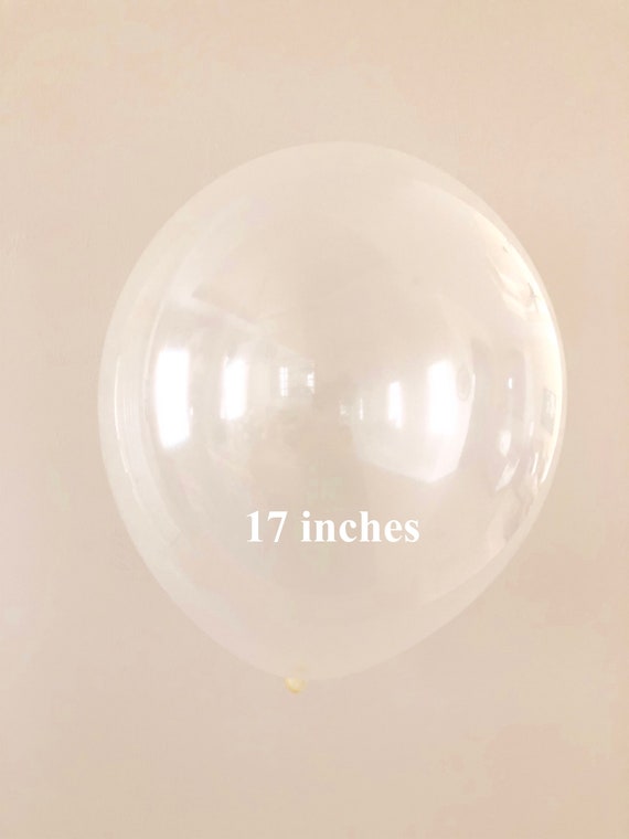 Clear 17 inch Latex Balloon~Bridal Shower~Baby Shower~Brown Birthday ...