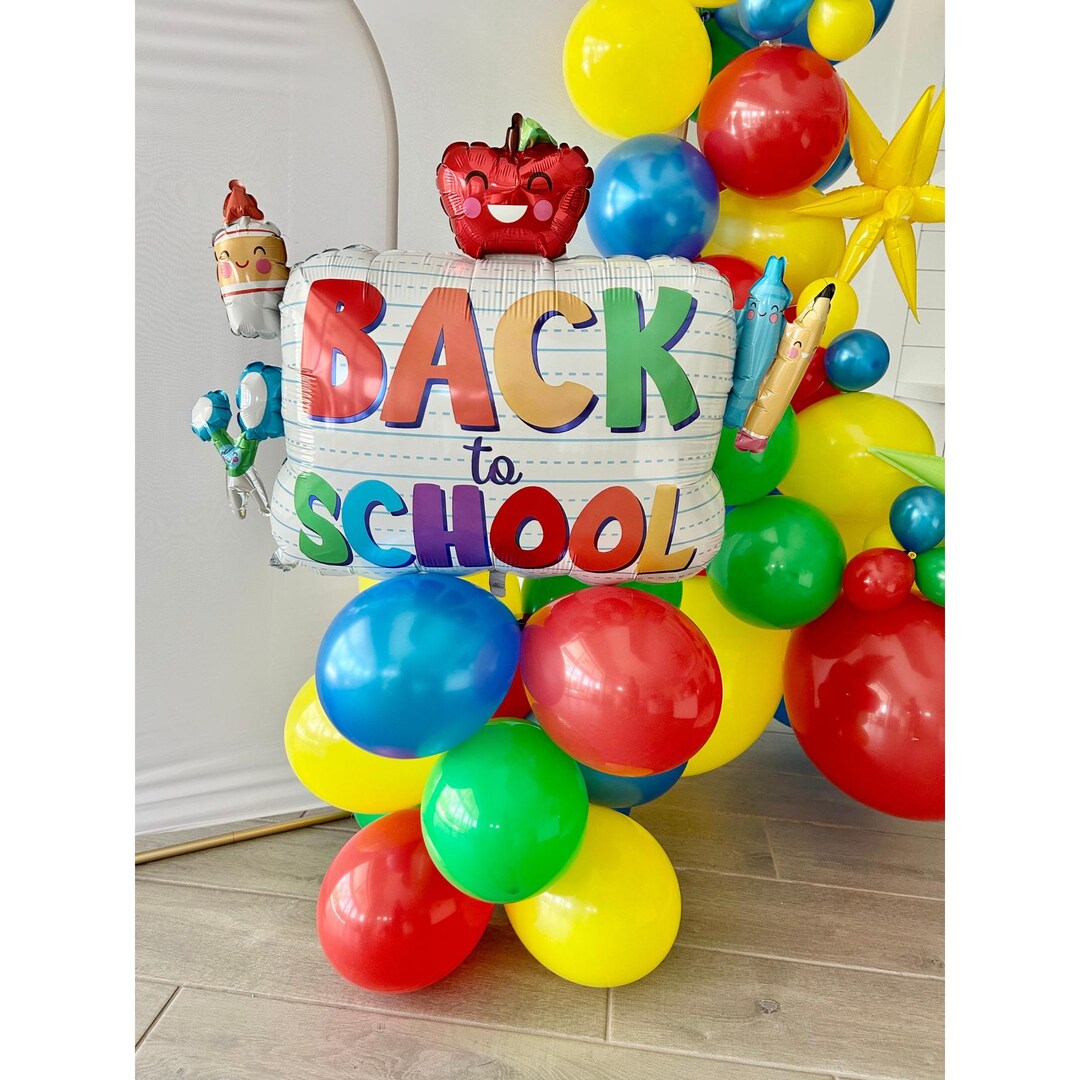 Back to Schoold DIY Balloon Tower Kit~back to School Balloon~first Day ...