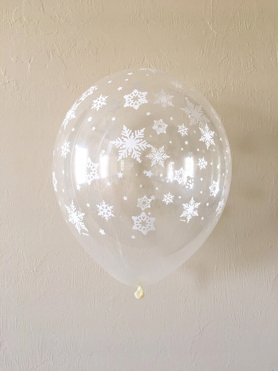 Snowflake 11 Inch Latex Balloon Snowflake Balloonwinter ...