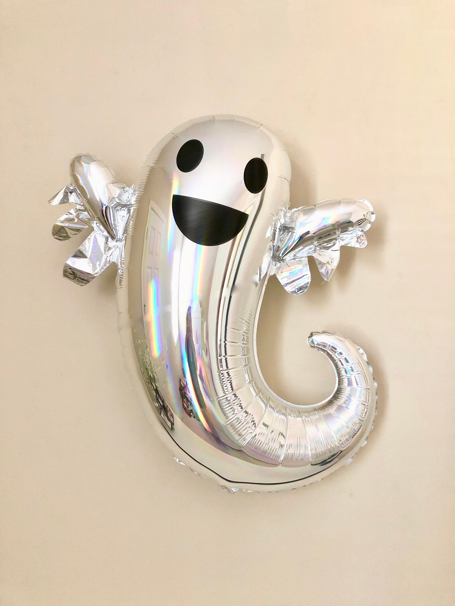 Ghost Balloonhalloween Balloonholographic Ghostfriendly - Etsy