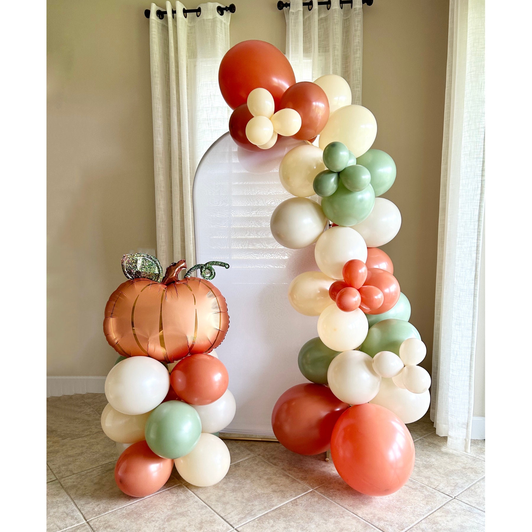 Little Pumpkin Balloon Tower DIY Kit: First Birthday Party Decor - Etsy