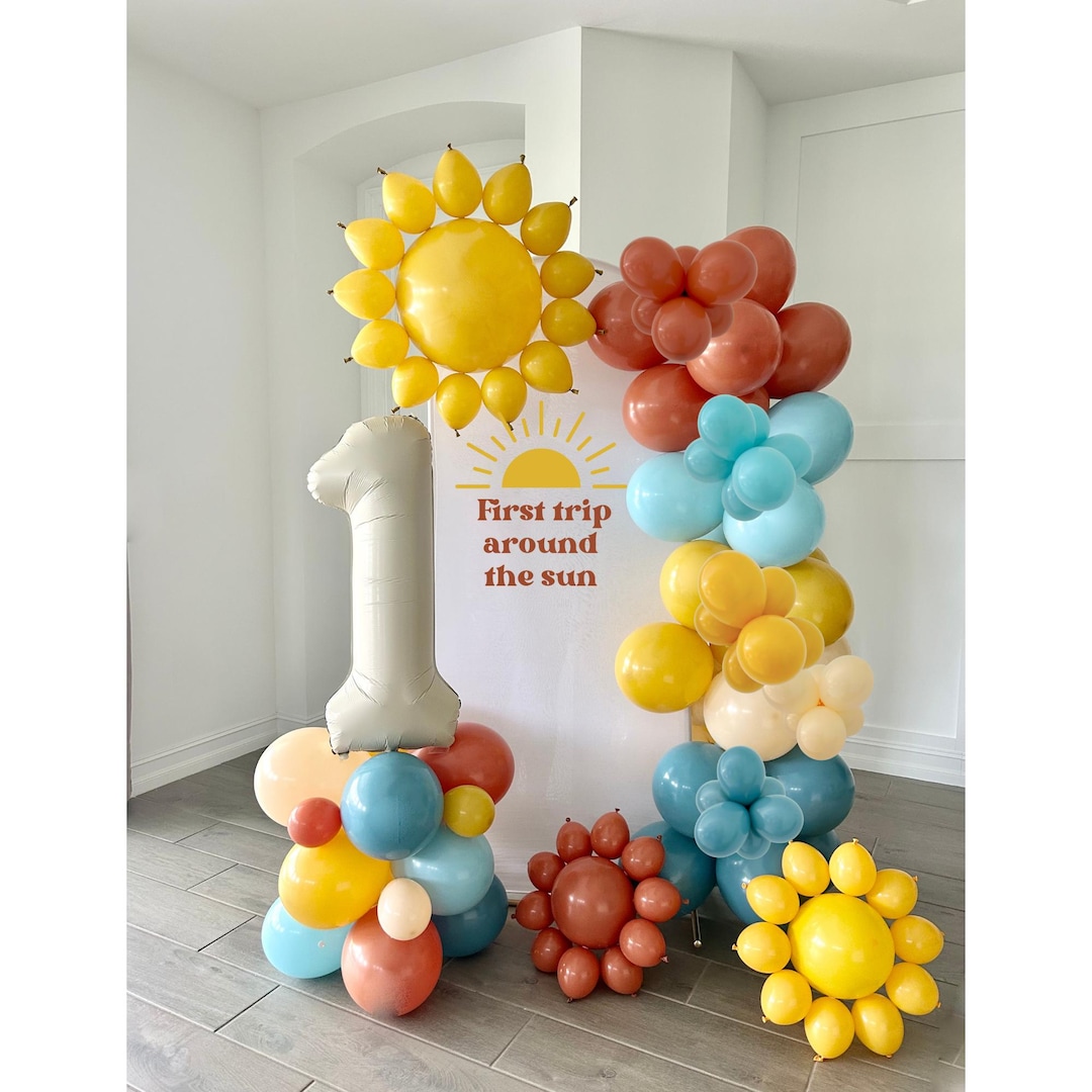 First Trip Around the Sun Balloon Arch Kit~1st Birthday Balloon ...