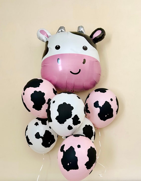 Cow Balloon~Farm Party~Barnyard Party Balloon~Moo I'm Two~Holy Cow I'm ...