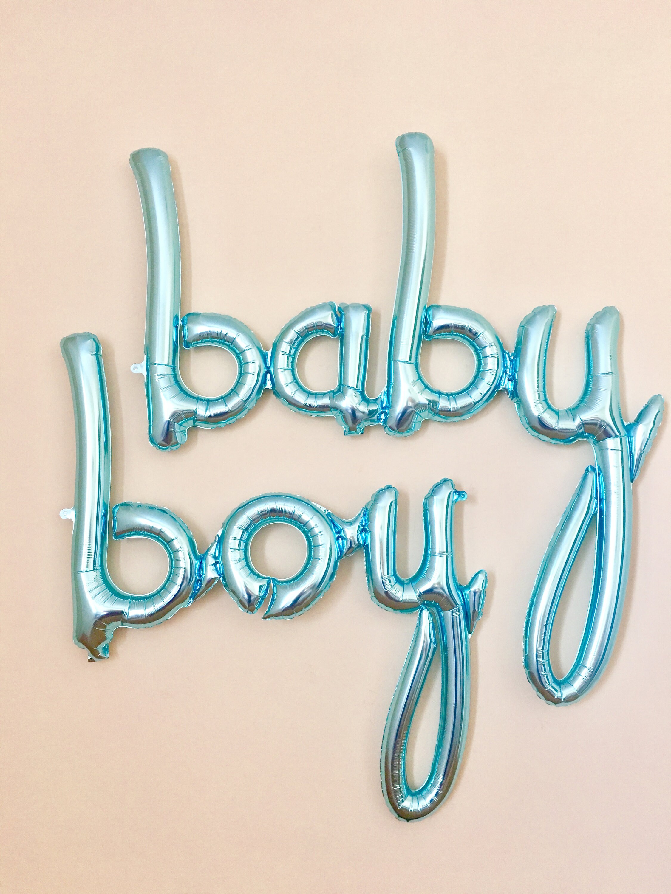Baby boy Script BalloonIts A Boy Baby ShowerBaby Shower | Etsy