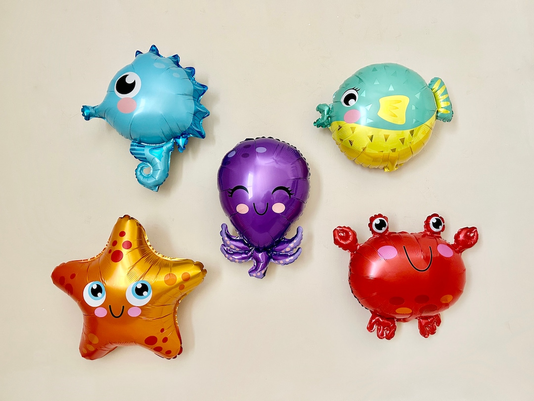 Under the Sea Balloons~one Der the Sea Party~ocean Animals Balloons ...