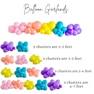 DIY Balloon Clusters: Customizable Garland & Arch Decor (over 70 Colors ...