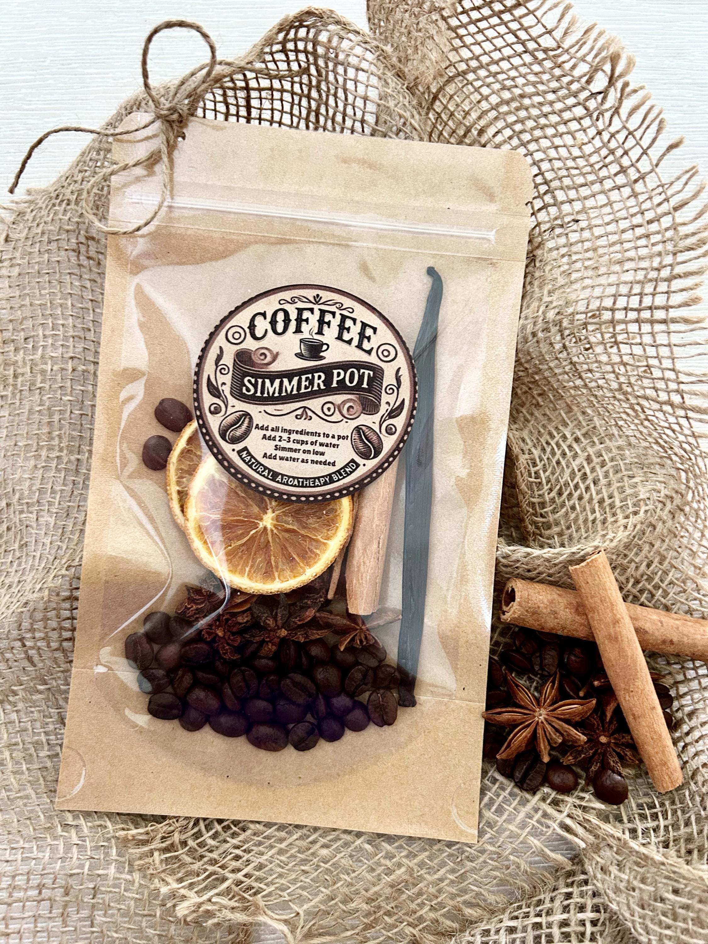 Coffee Simmer Pot Kit: Natural Home Fragrance With Vanilla & Spices - Etsy