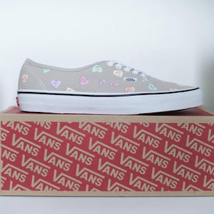Conversation Hearts Valentine's Day (hand-painted Customs Vans Shoes ...