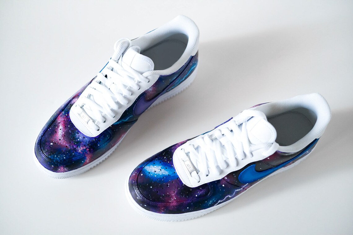 Hand Painted Custom Galaxy/space Nike AF1 - Etsy