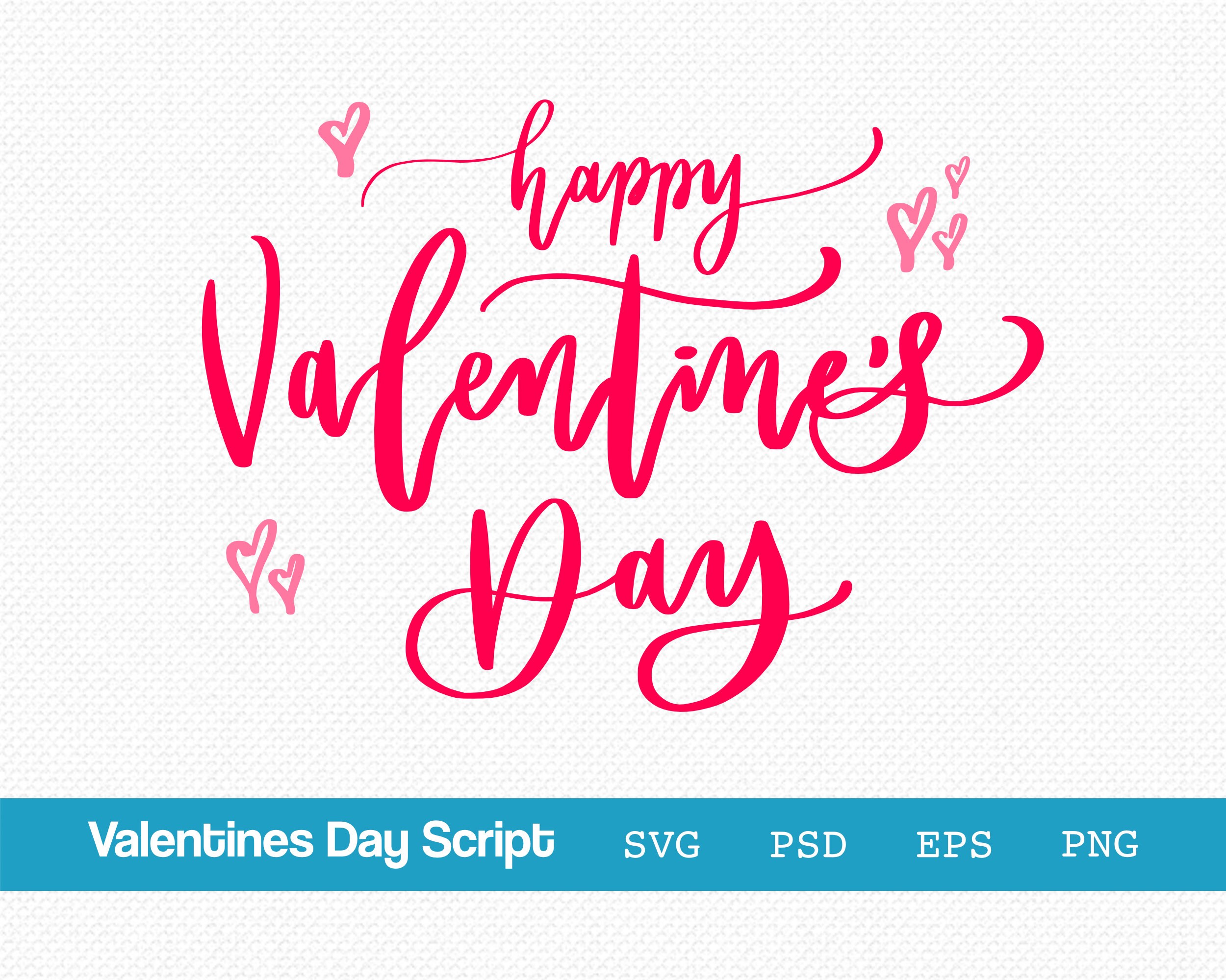 Handwritten Valentine's Day Script Svg Valentines Day | Etsy