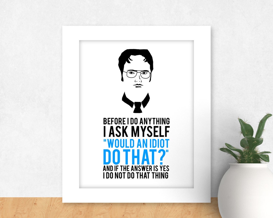 The Office Poster Dwight Quote Poster the Office TV Show - Etsy