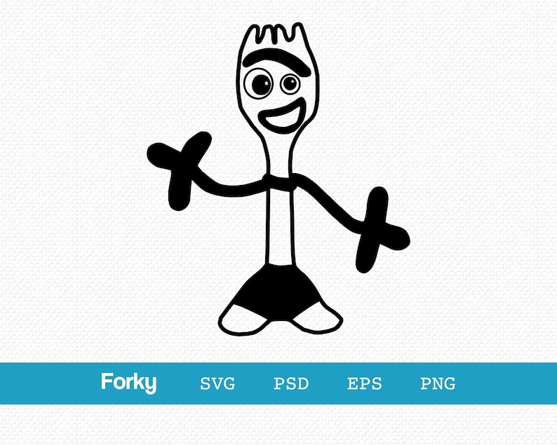 Forky Svg, Forky Eps, Forky Clipart, Forky Png, Forky Toy Story 4 ...