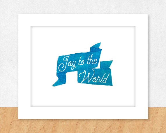 Joy to the World Poster Printable Christmas Decoration - Etsy
