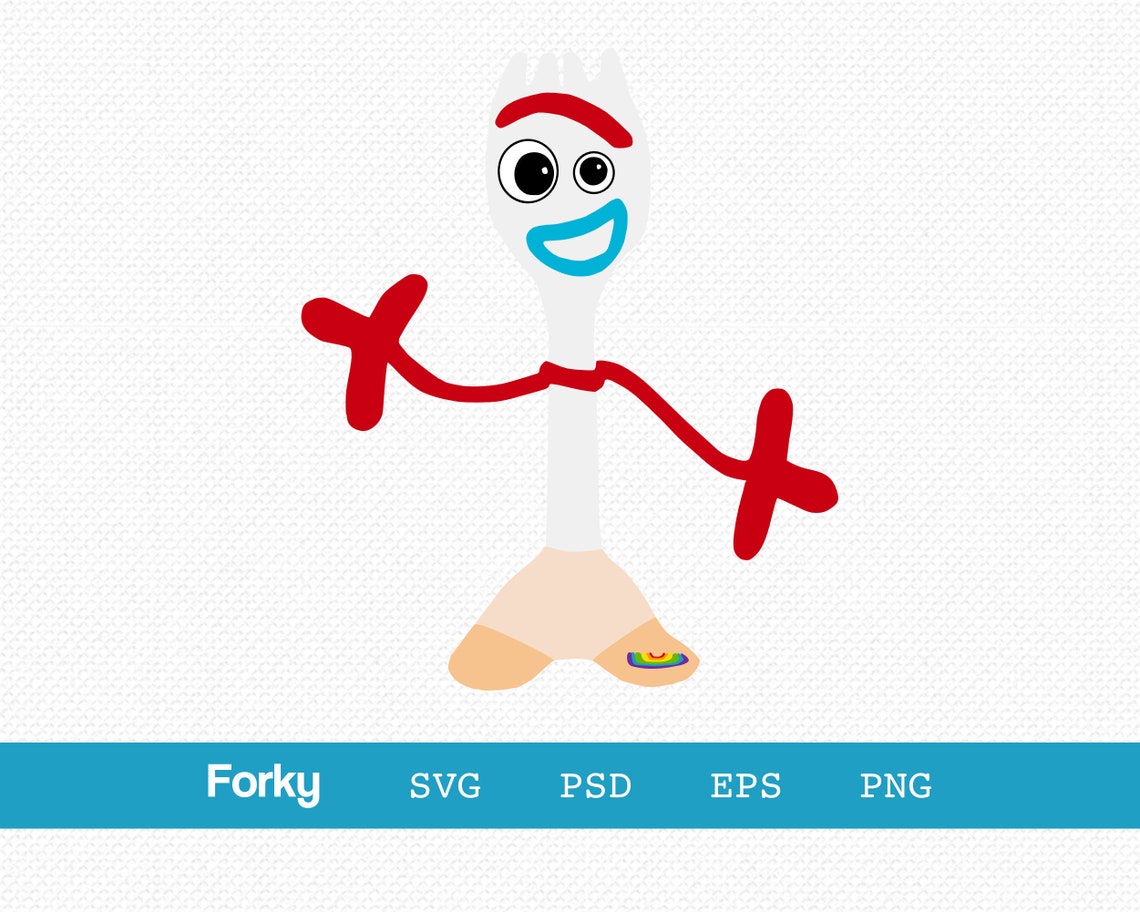 Forky Svg Forky Eps Forky Clipart Forky Png Forky Toy | Etsy
