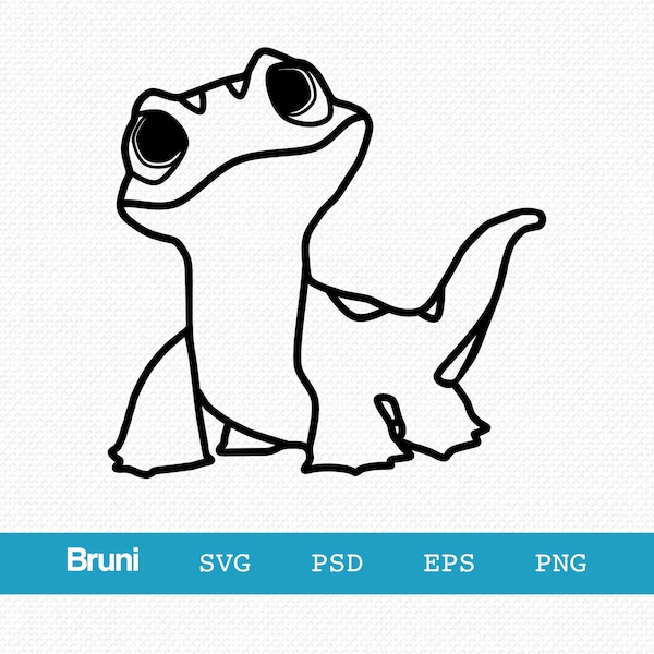 Frozen 2 Lizard Svg - Etsy