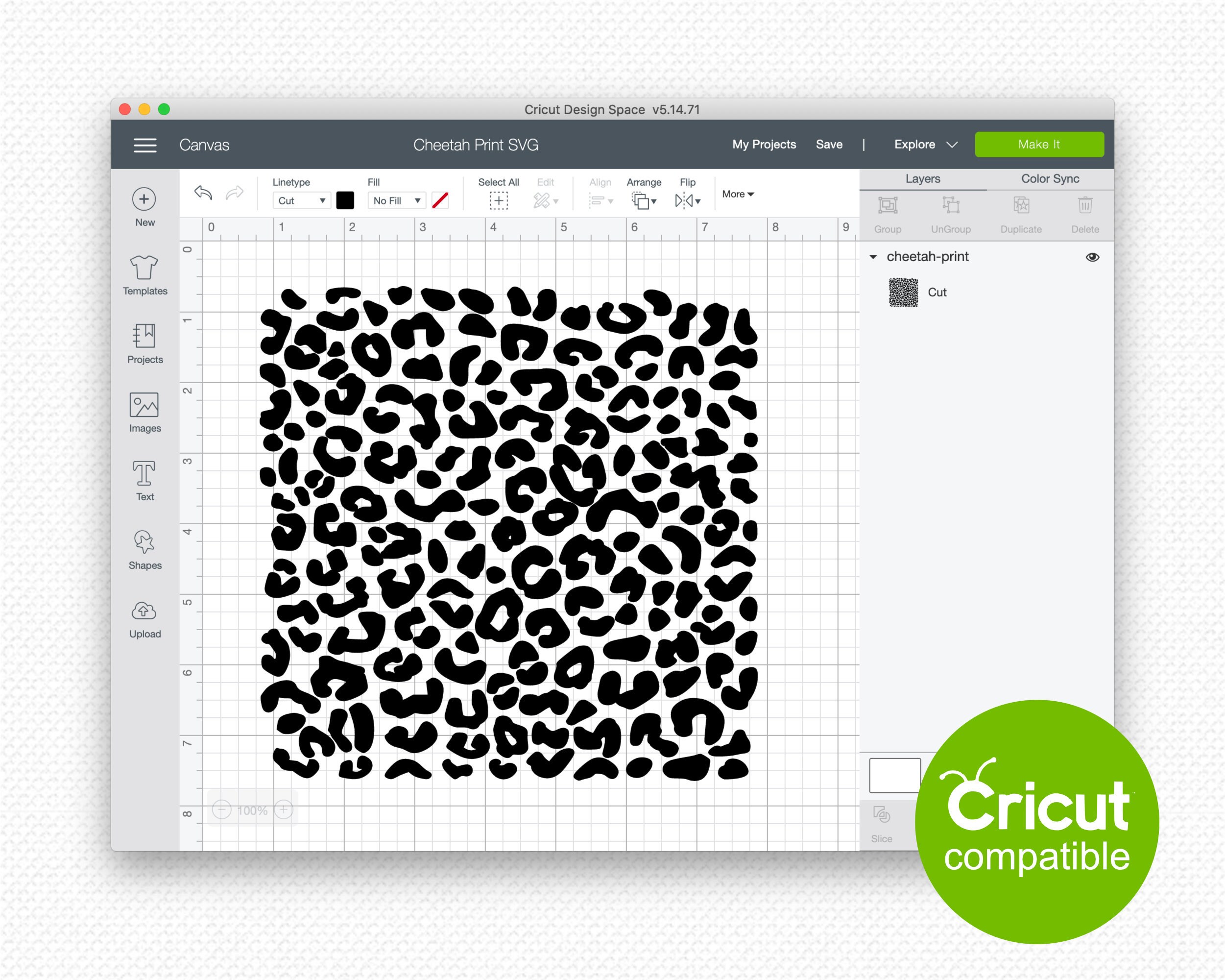 Cheetah Print Svg Cheetah Print File Cheetah Print Cricut | Etsy