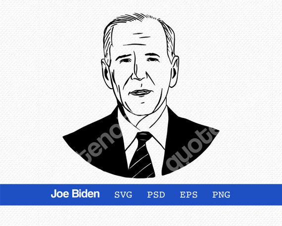 Joe Biden profiel svg Joe Biden clipart Joe Biden portret - Etsy Nederland