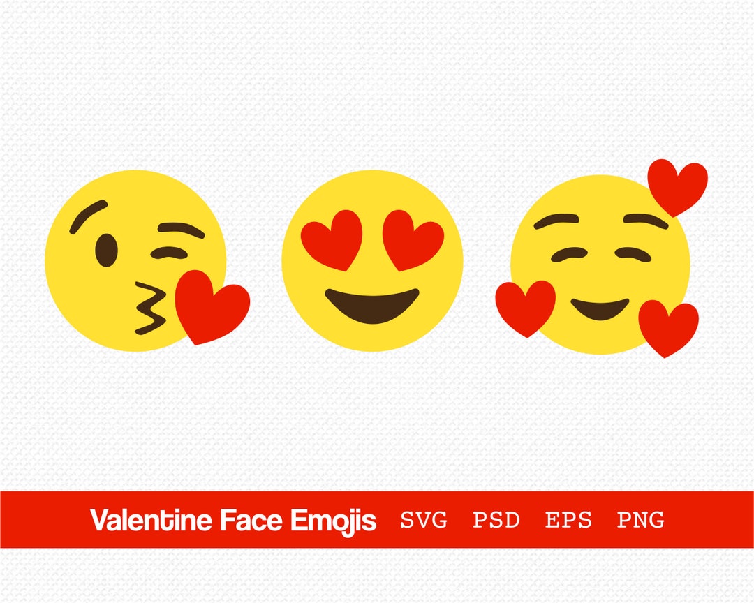 Valentine's Day Emojis, Valentine Emojis, Cute Valentine Face Emojis ...