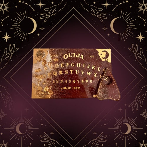 Ocean Blue and Gold Handmade Talking Spirit Board W/ - Etsy