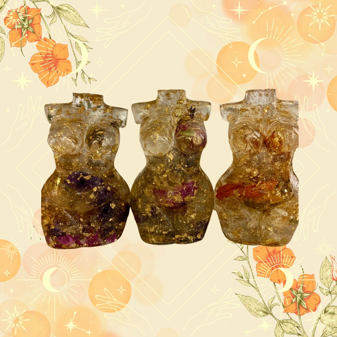 Flower Infused Curvy Goddess Body Sculpture - Etsy