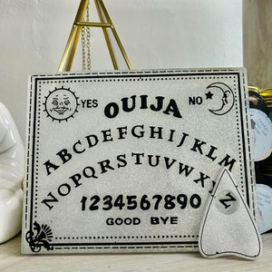 Ghostly Shimmer & Black Handmade Talking Spirit Board W/ - Etsy