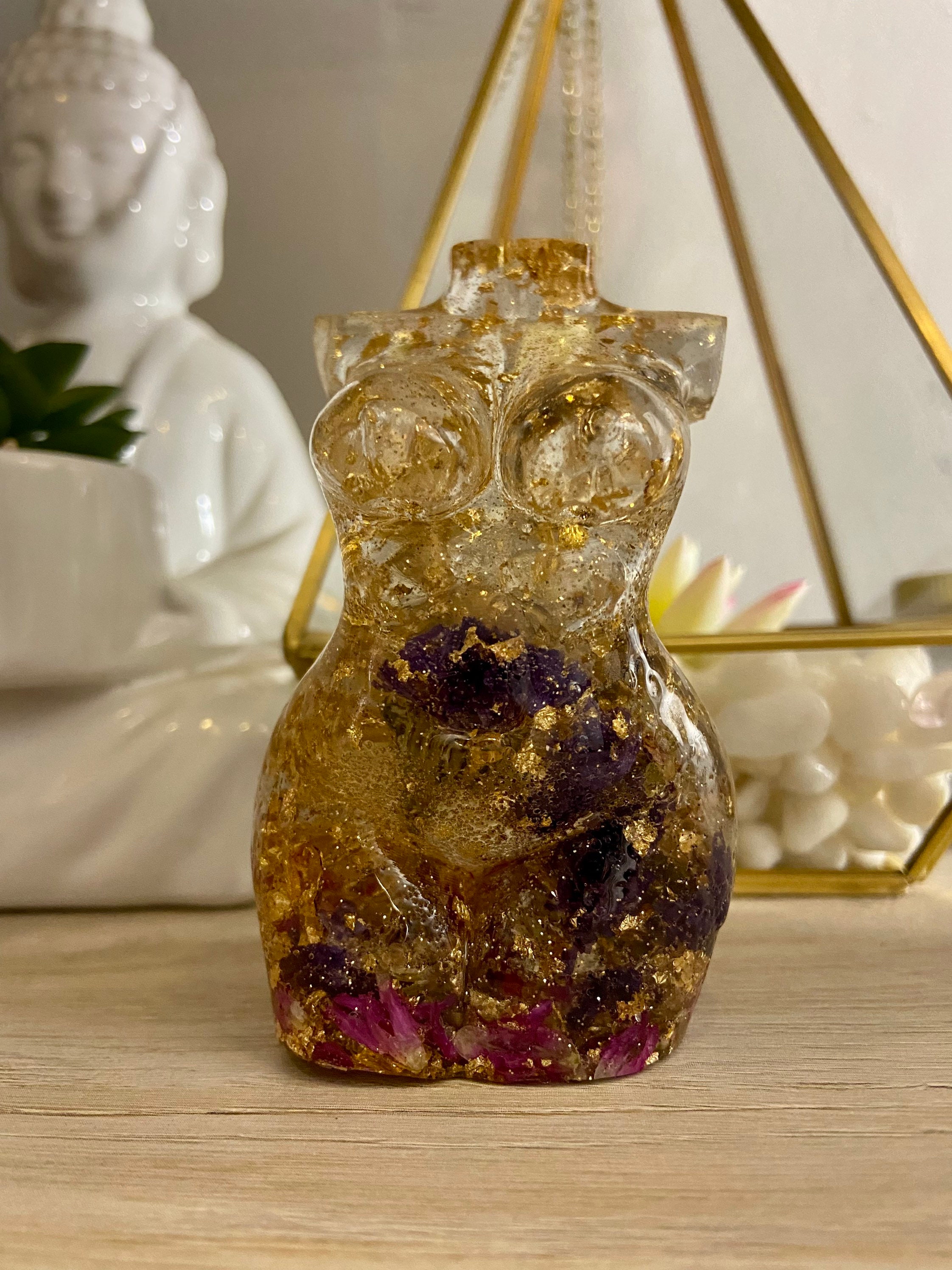 Flower Infused Curvy Goddess Body Sculpture | Etsy