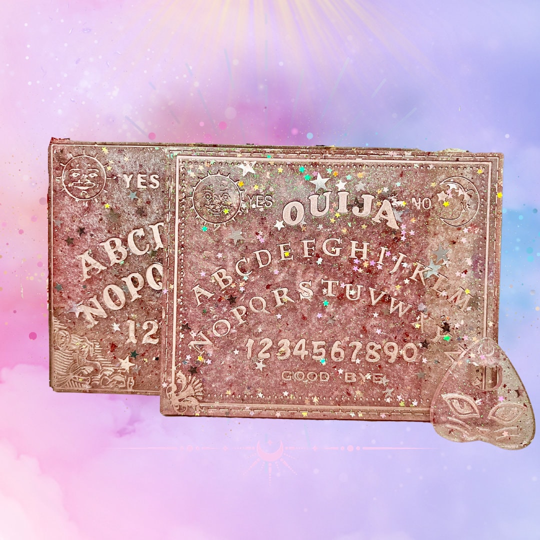 Pink and Sparkly Handmade Talking Spirit Board W/star Planchette - Etsy