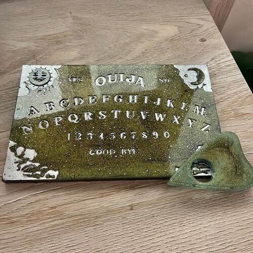 Ocean Blue and Gold Handmade Talking Spirit Board W/ - Etsy