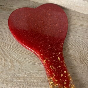Bright Red and Sparkles Solid Heart Paddle - Etsy
