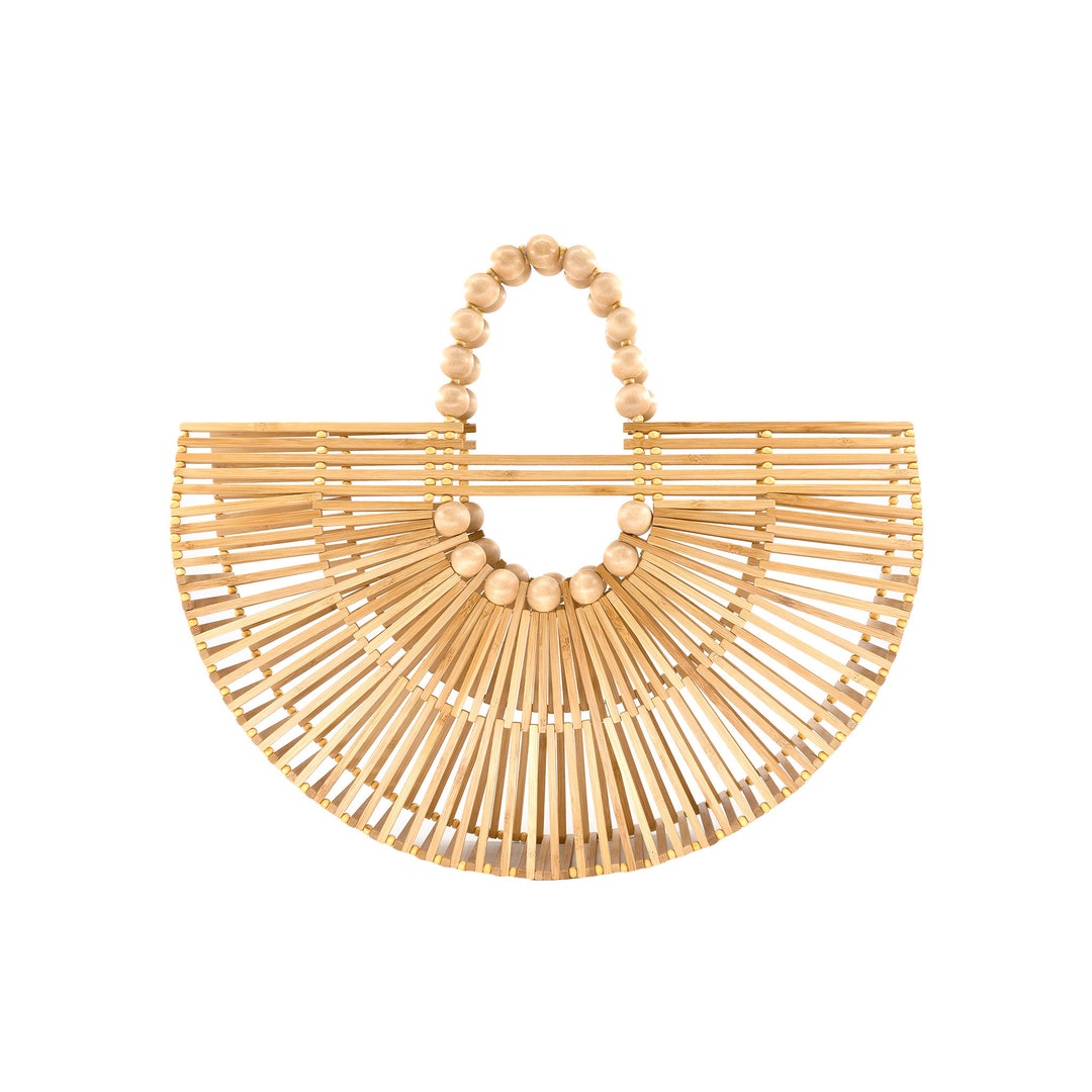 Bamboo Handbag, Bamboo Ark Bag Natural Handmade Bamboo Bag Ark Bamboo ...