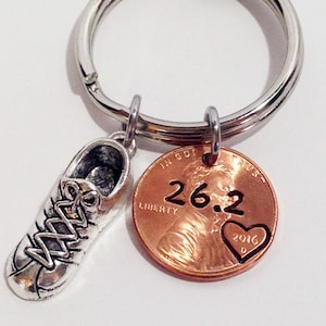 Marathon Gift, Marathon Keychain, 26.2 Marathon Key Chain, Marathon ...