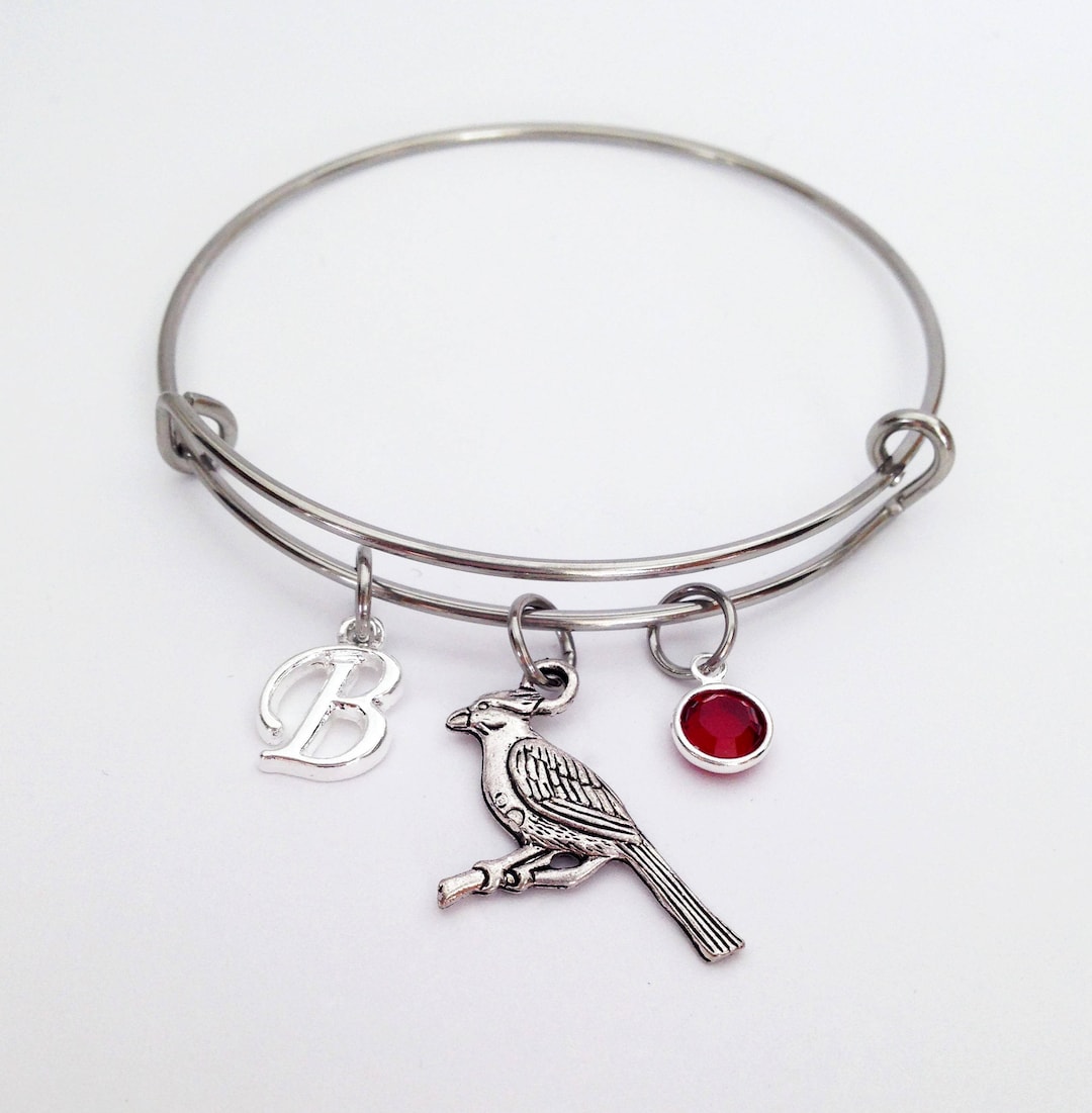 Cardinal Jewelry, Cardinal Bird Bracelet for Women, Cardinal Bracelet ...