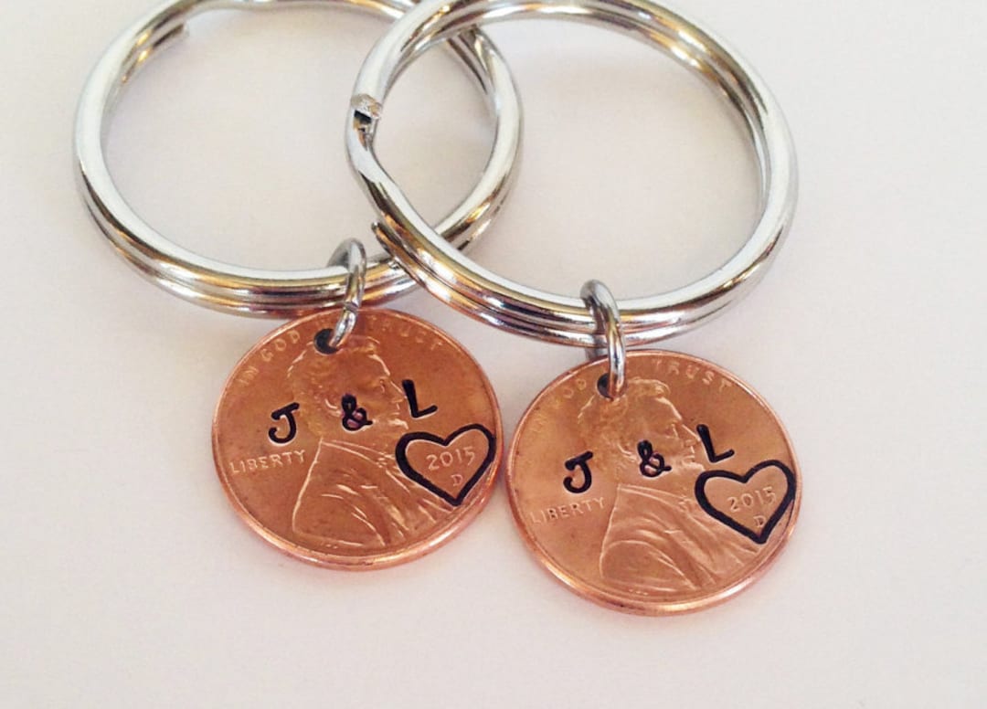 Boyfriend Girlfriend Keychain Anniversary Keychains - Etsy