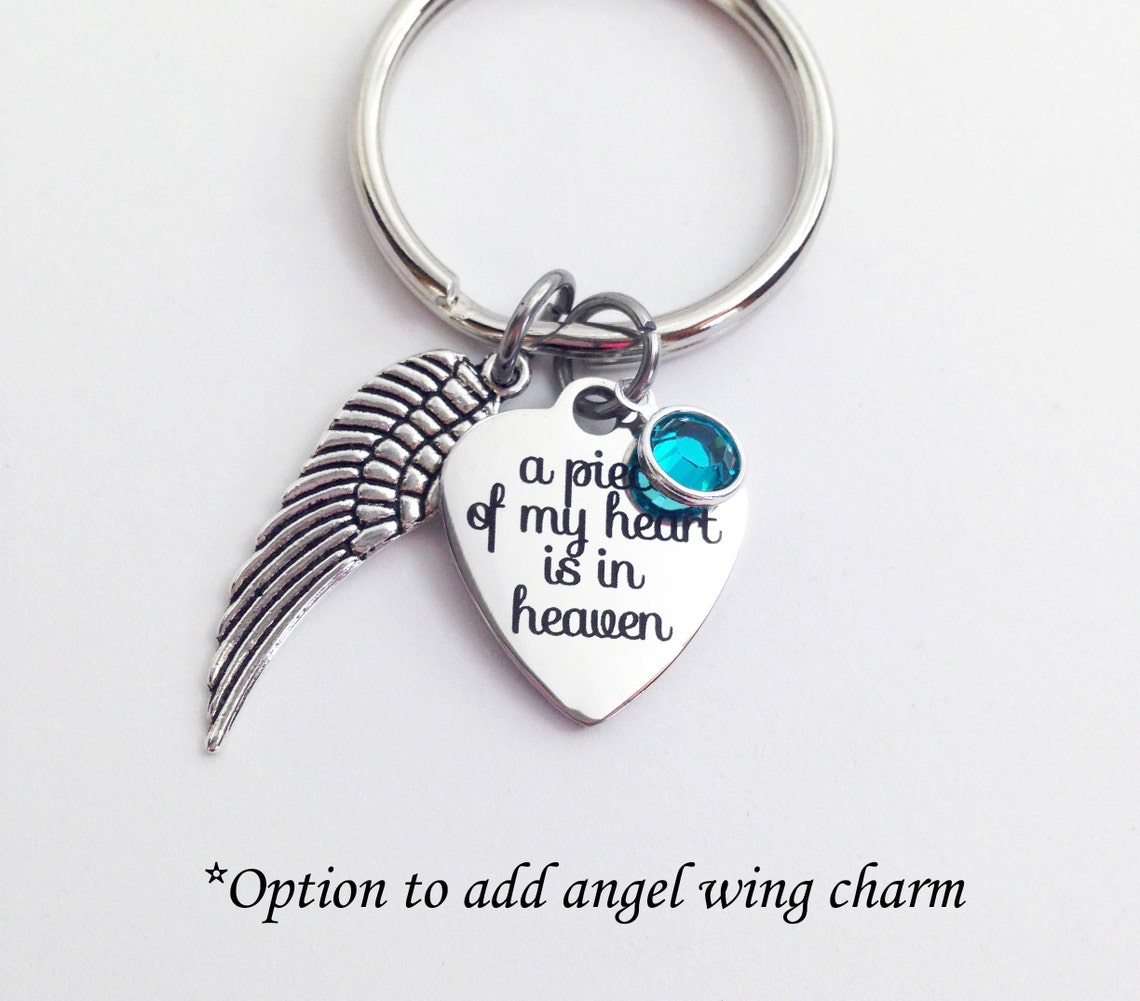 Memorial Gift Memorial Keychain Memorial Jewelry Sympathy - Etsy