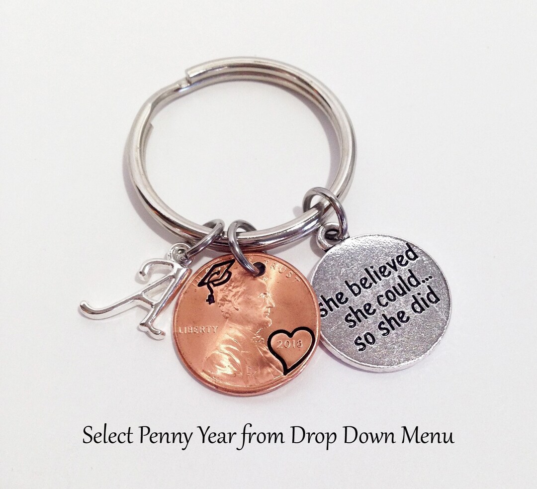 2025 Penny Graduation Keychain, Graduation Gift 2025 Senior Gifts ...