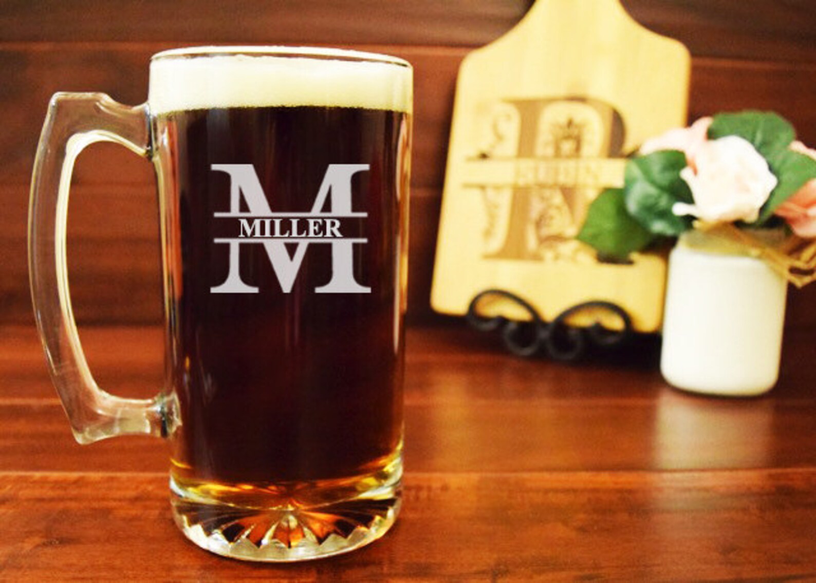 Monogram Beer Mug Groomsmen Beer Mug Beer Mug for Groomsman - Etsy