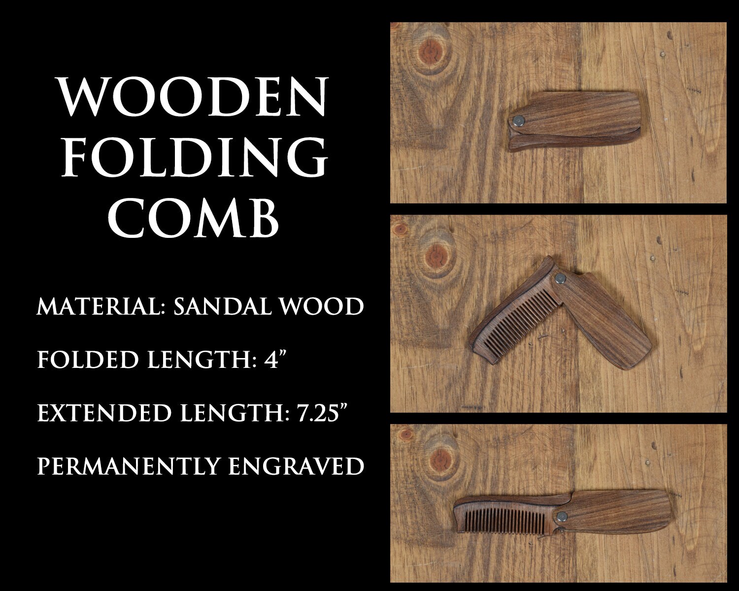 Wood Comb Gift Box Groomsman Gift Set Custom Wedding Gifts | Etsy
