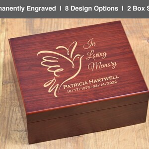Memorial Gift Box | in Loving Memory | Memorial Wood Box | Custom ...