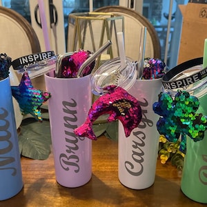 Personalized Skinny Tumblers, Tumblers and Straws, Party Supplies ...