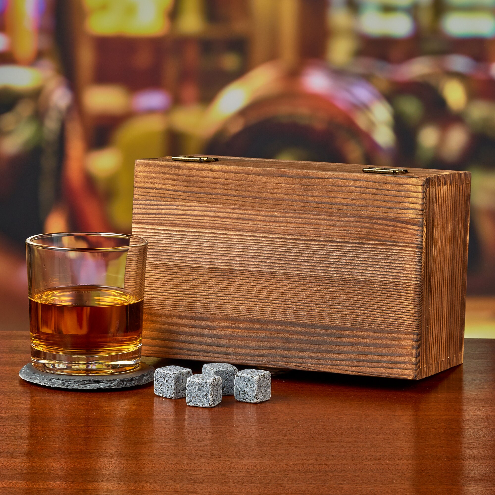Custom Whiskey Glass | Wood Box Bourbon Glass Set | Whiskey Glass Box ...