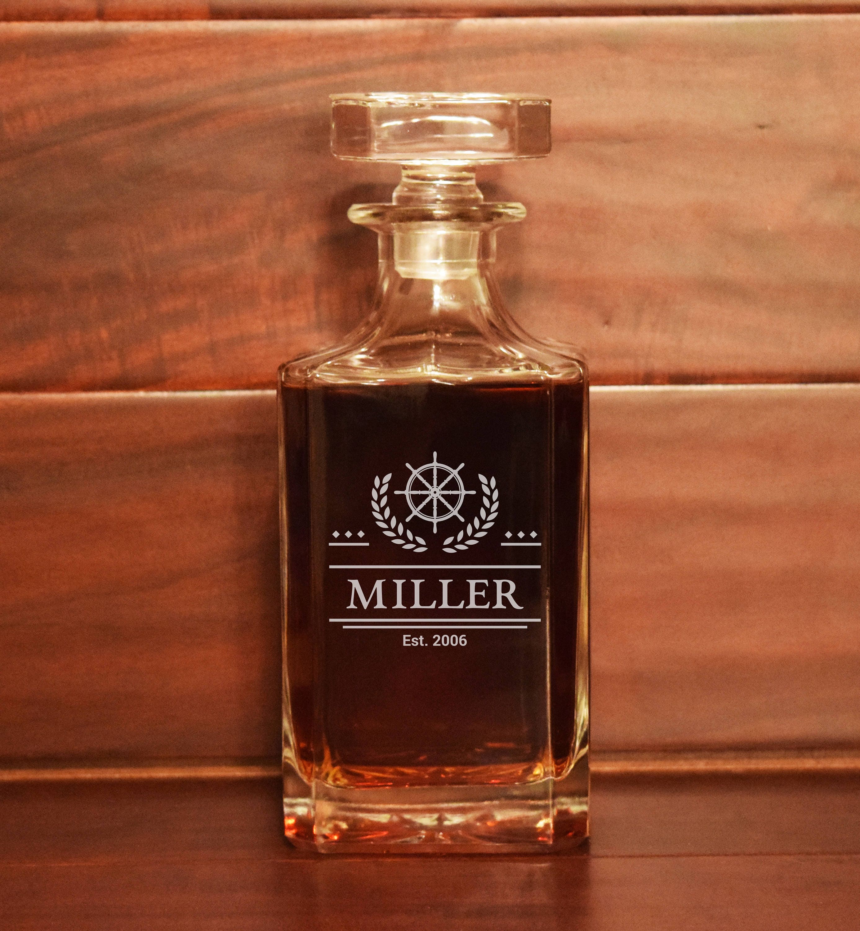 Nautical Decanter Set, Personalized Decanter Set, Custom Decanter ...