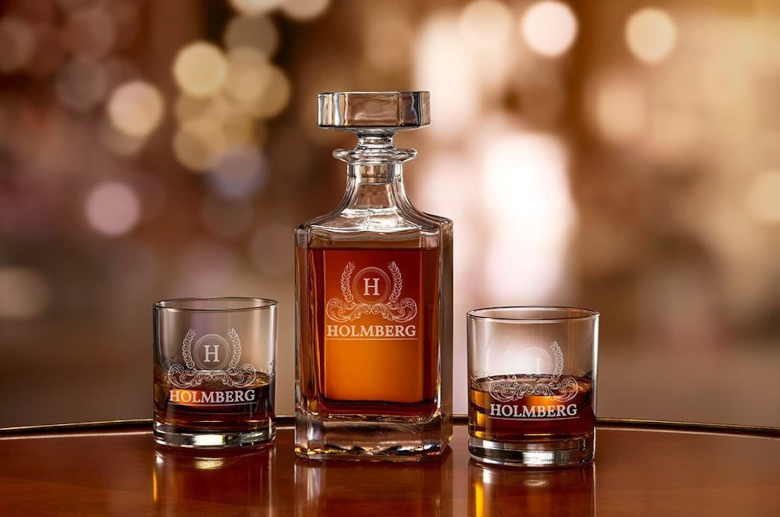 Engraved Decanter Set Personalized Decanter Set Custom - Etsy