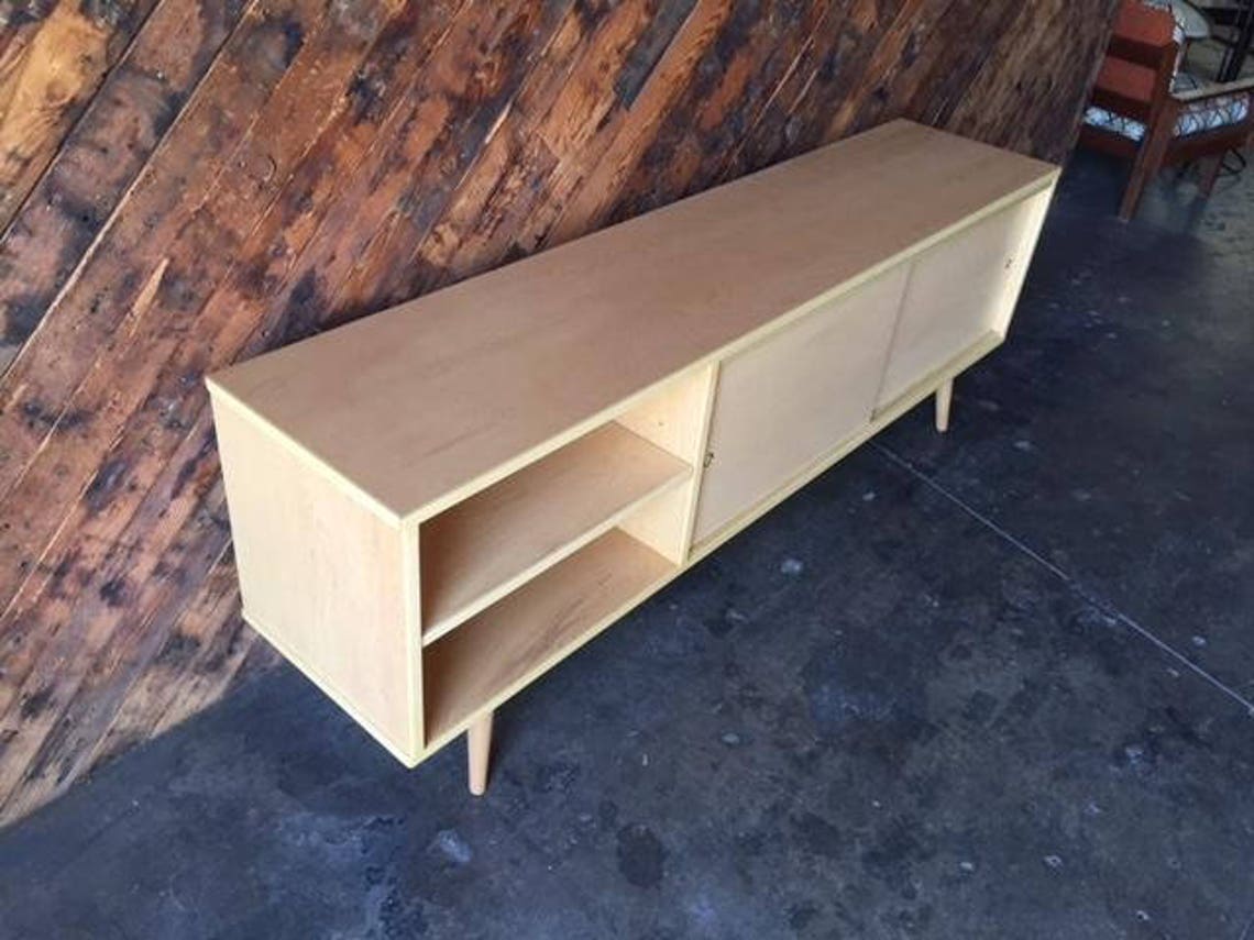 Custom Mid Century Style Maple Credenza - Etsy
