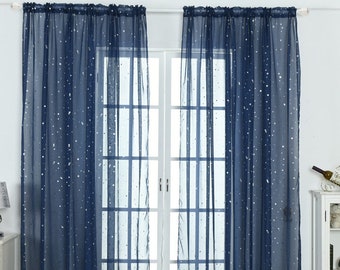Stars Curtains | Etsy