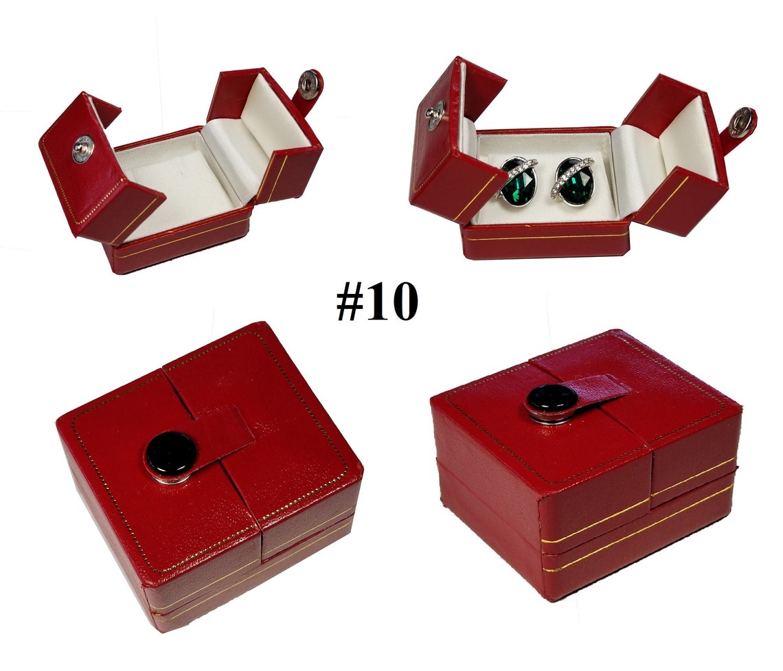 Small Earring Box Jewelry Case Display Storage Velvet | Etsy