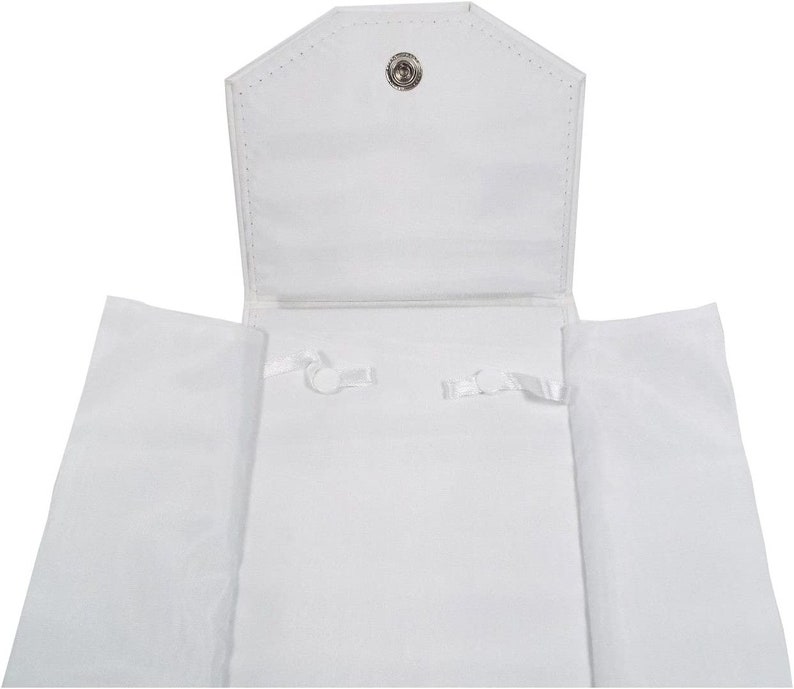 Leatherette Pearl Necklace Folder Jewelry Gift Organizer Case Display ...