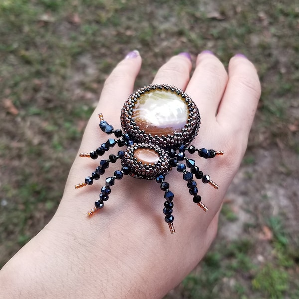 Beaded Bug Brooch - Etsy