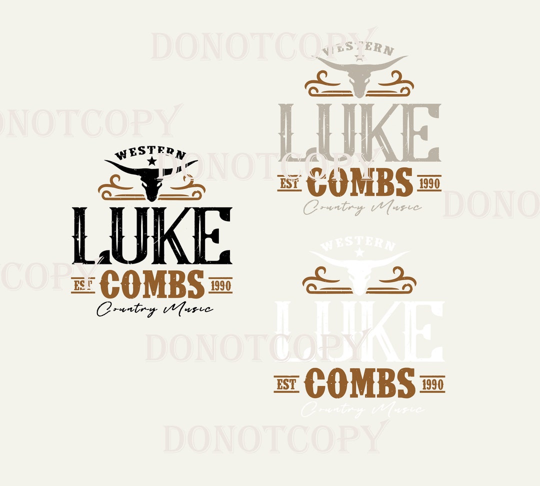 Luke Combs Png, Country Western PNG, Vintage Country Music Print Files ...