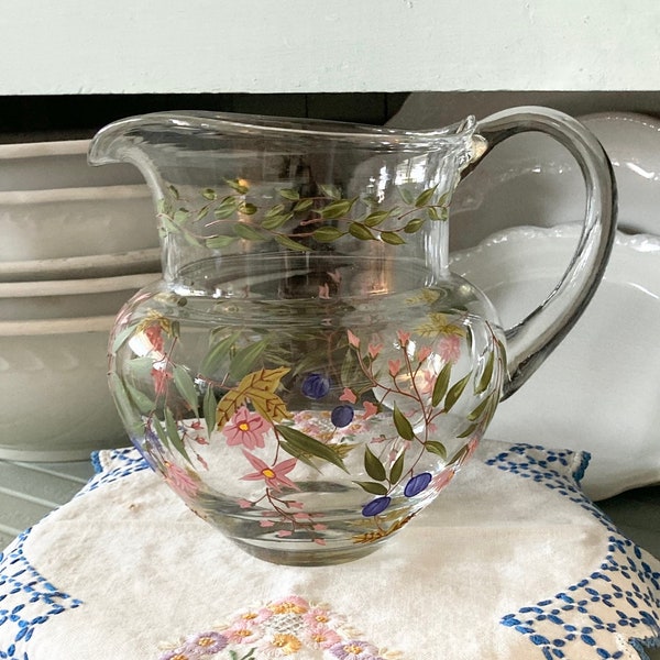 Hand Painted Pitcher - Etsy