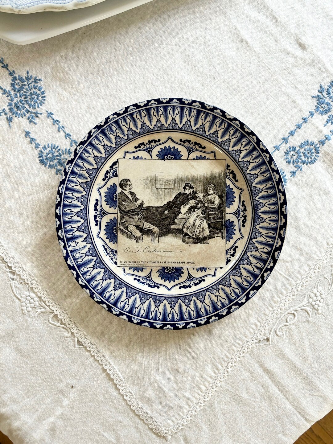 Victorian Antique Royal Doulton Gibson Girl Dinner Plate - Miss Babbles ...